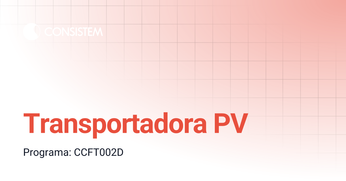 Transportadora PV | Consistem