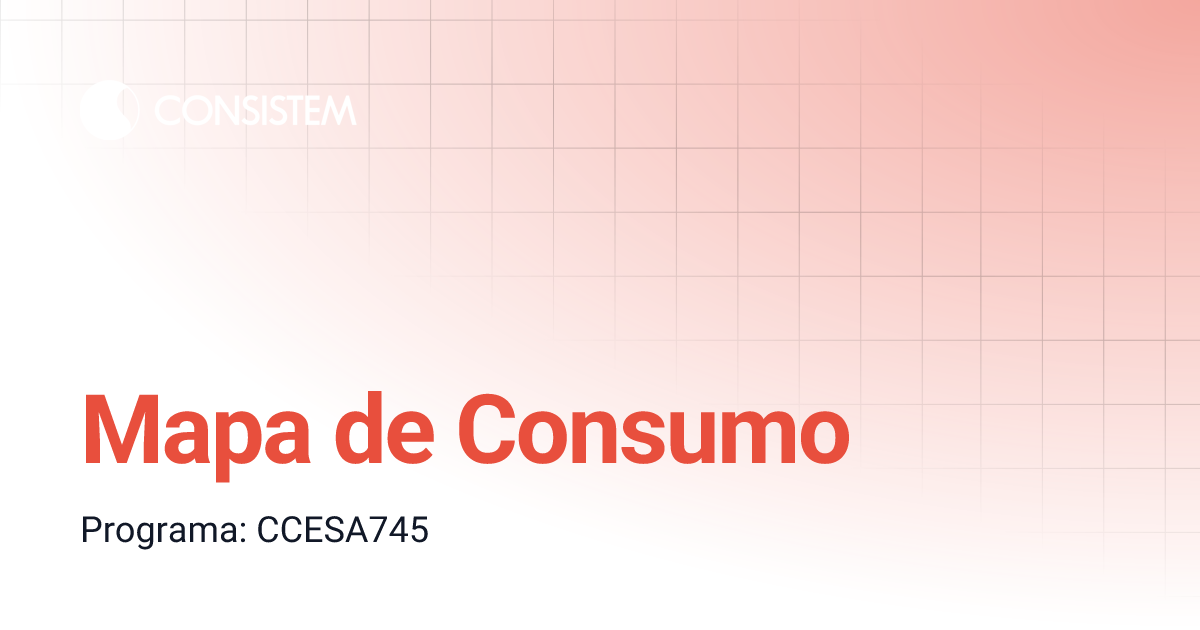 Mapa de Consumo | Consistem