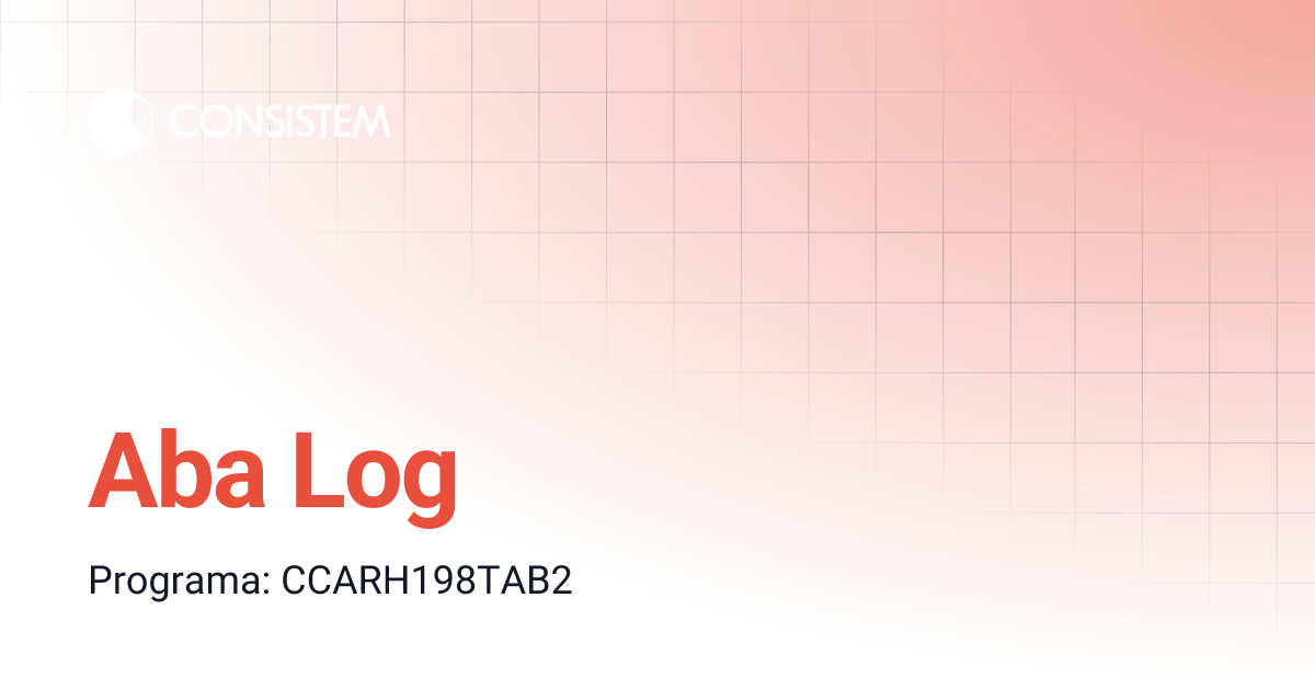 Aba Log | Consistem
